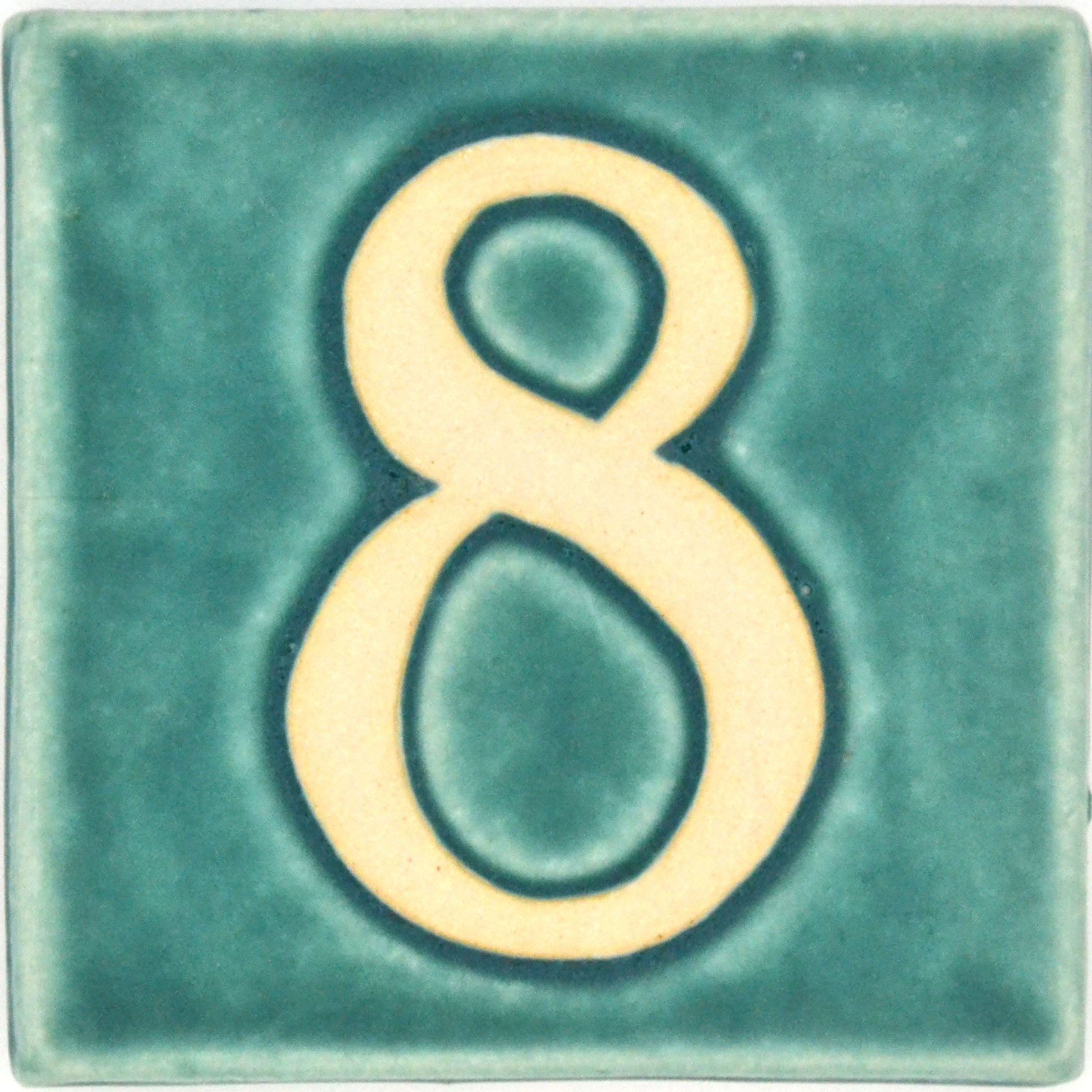 4x4 House Number 8 Tile Little Traverse Tileworks 4x4-house-number-8-tile-little-traverse-tileworks