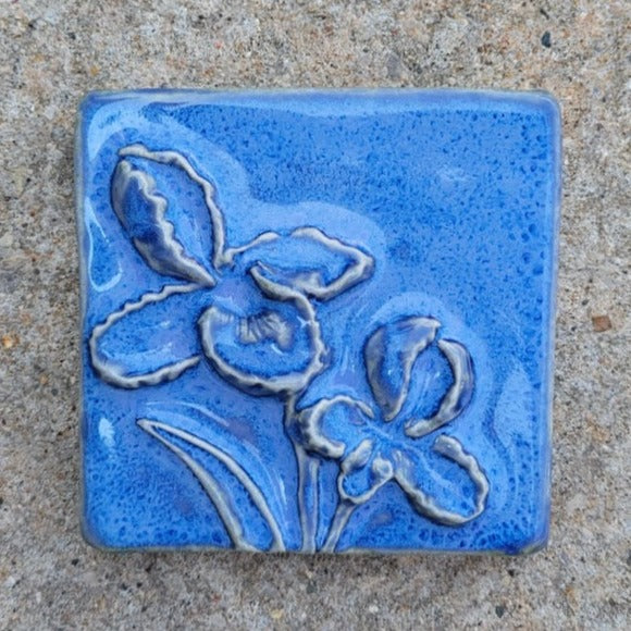 4x4 Iris Tile – Little Traverse Tileworks