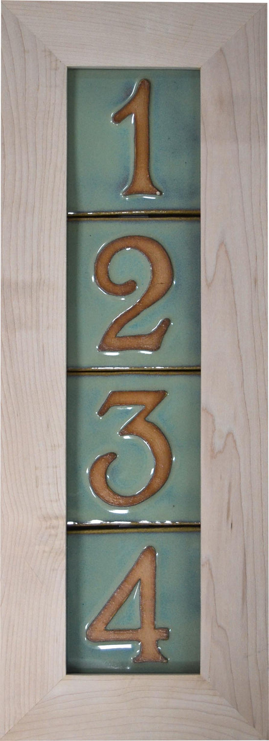 4 Tile House Number Frame – Little Traverse Tileworks